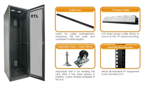 Universal Server Rack TM use 42U-800mm/47U-1000mm – ETL