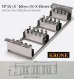 Krone frame back mounted 3U 19″ rack 150 Pairs – ETL