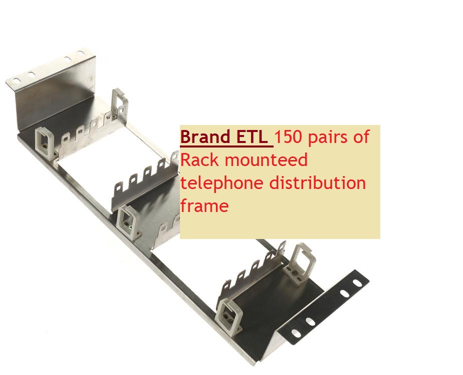Krone frame back mounted 3U 19″ rack 150 Pairs – ETL