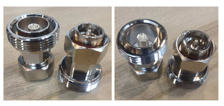 RF FEEDER ADAPTER 4.3/10 MALE TO DIN 7-16 FEMALE DIN FEMALE TO MINI DIN ...