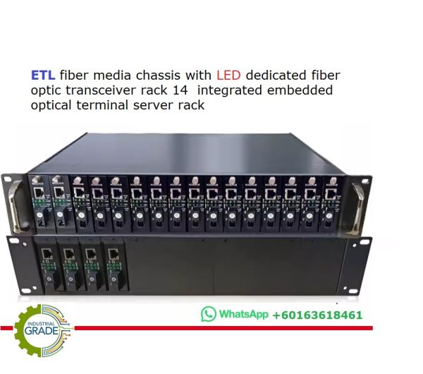 2U 14 Slots Optical Media Converter Rack Media Converter Chassis – ETL