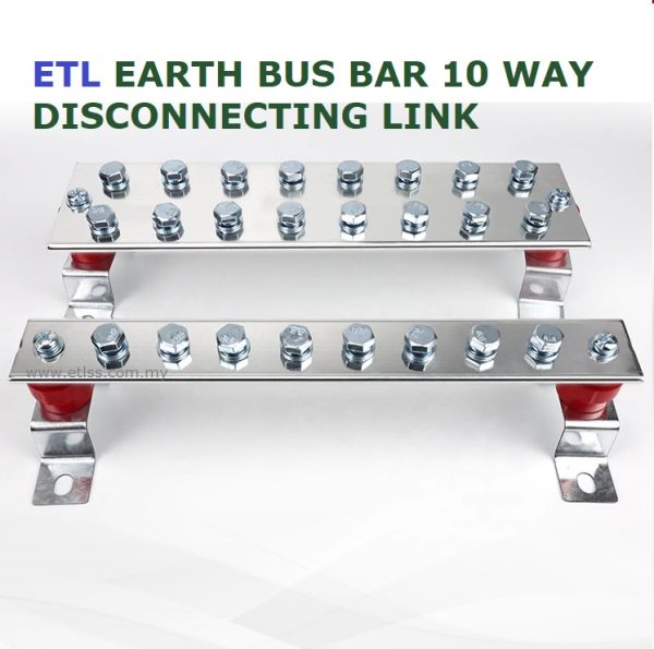 BUSBAR EARTH BAR 10-20way lightning protection bar with disconnect link ...