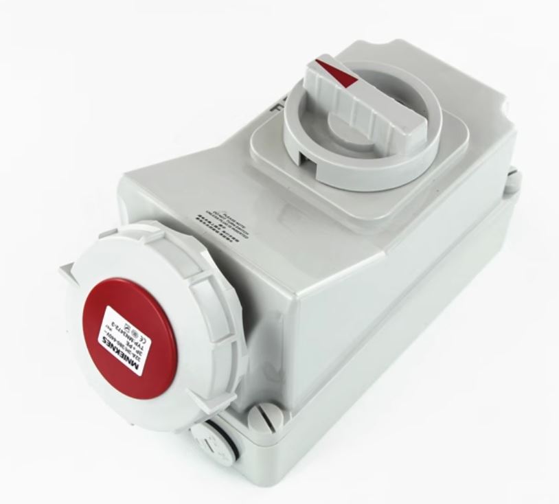 INTERLOCKED SWITCH WALL SOCKET IP44 16A 32A 3pin 4pin 5pin – ETL