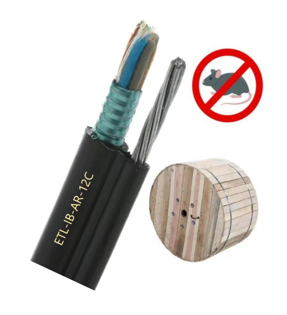 IB Aerial Armored Fiber Optic Cable 12-48core loose tube Singlemode ...